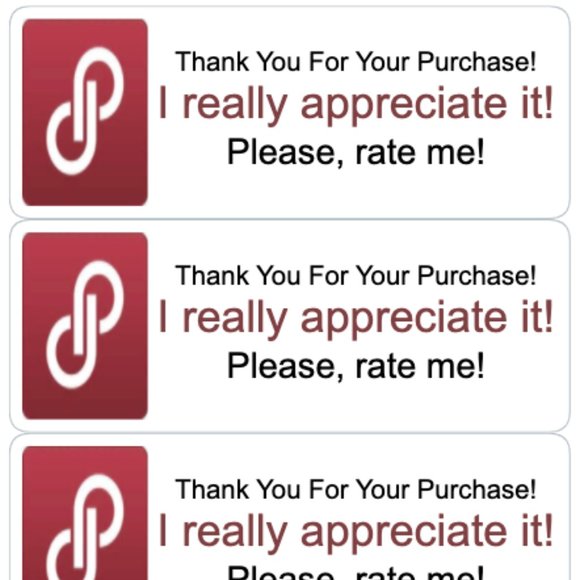 Office | Posh Package Thank You Stickers Labels | Poshmark